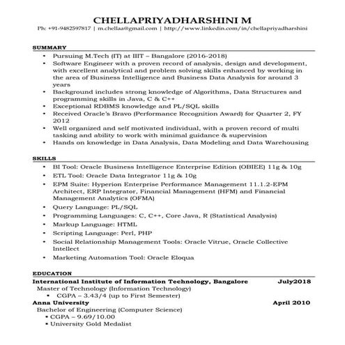 Shubham' Resume | PDF