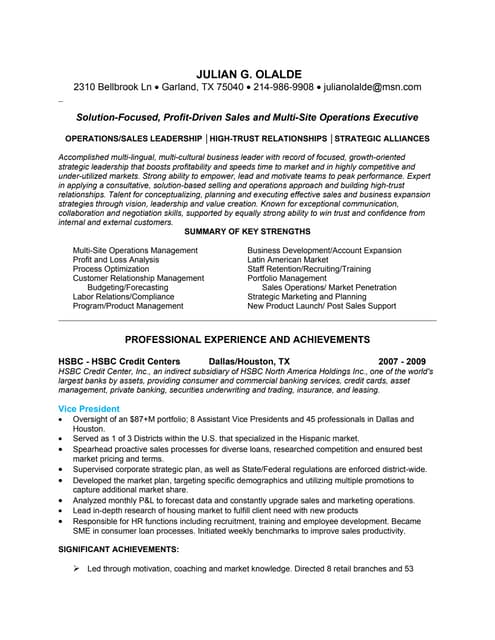 John O Mara Resume | DOC | Insurance | Personal Finance