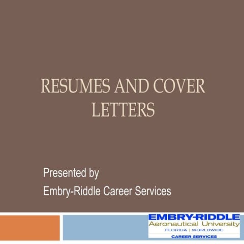 Resume & Cover Letter Success | PPT