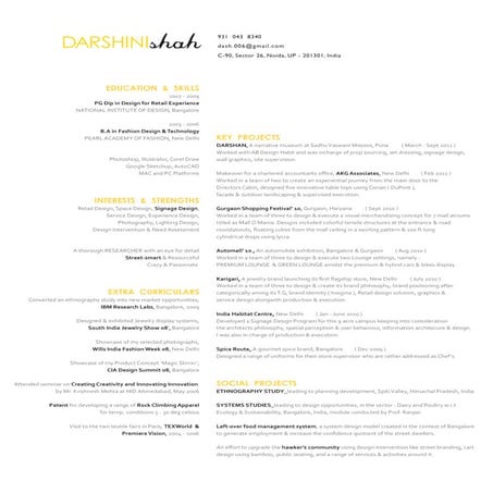 Resume Darshini Shah | PDF