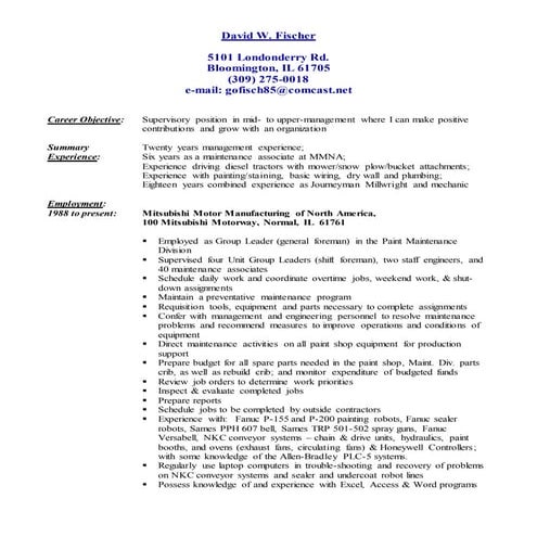 Resume dave | PDF