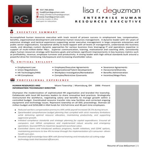 Resume Lisa deGuzman | PDF