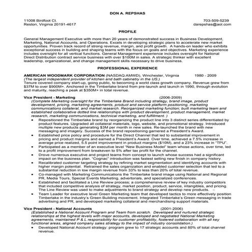 Resume Don Repshas May 2009 | DOC
