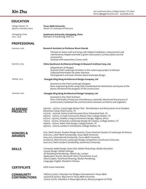 Resume 2016 | PDF