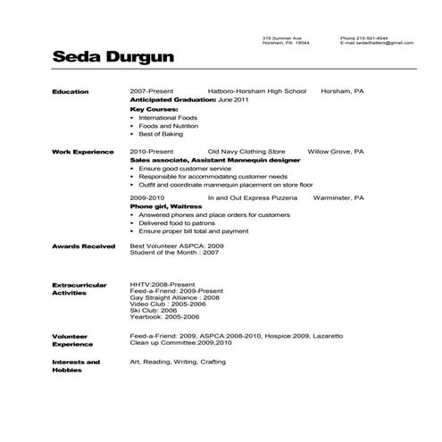 My resume | DOCX