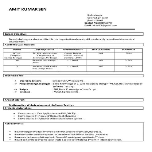 Resume official 2016 | DOCX