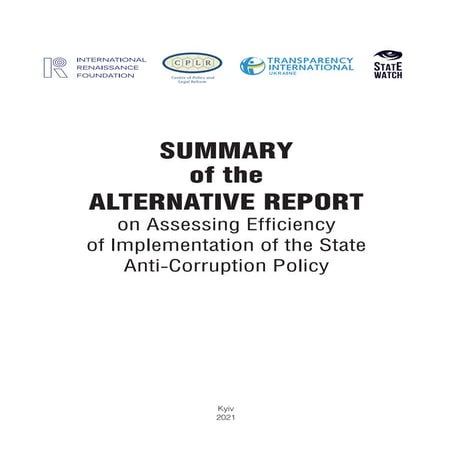 SUMMARY of the ALTERNATIVE REPORT on Assessing Efficiency of ...