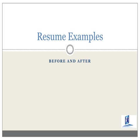 Resume examples | PPTX