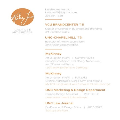 Lee Resume - Creative Art Director | PDF