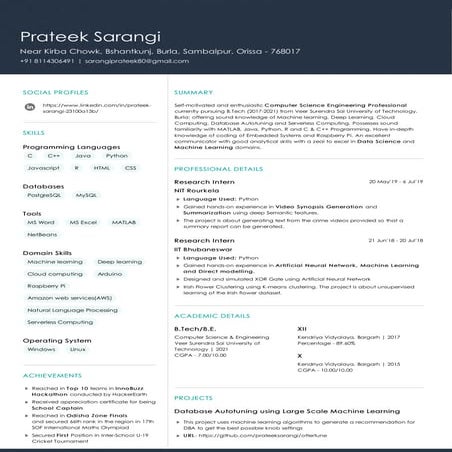 Resume | PDF | Programming Languages | Computing