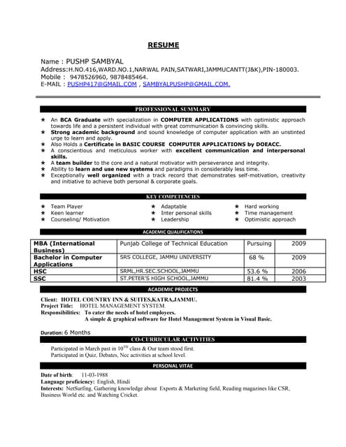 AMAN Resume | PDF