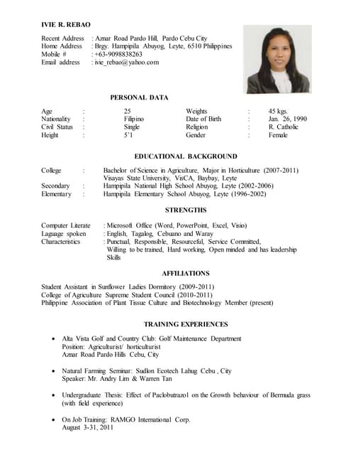 pd resume | DOC