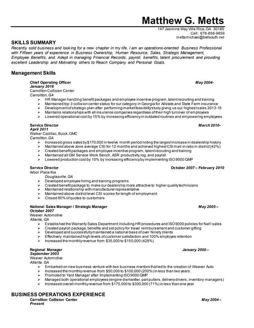 ChrisResume 2016 | PDF