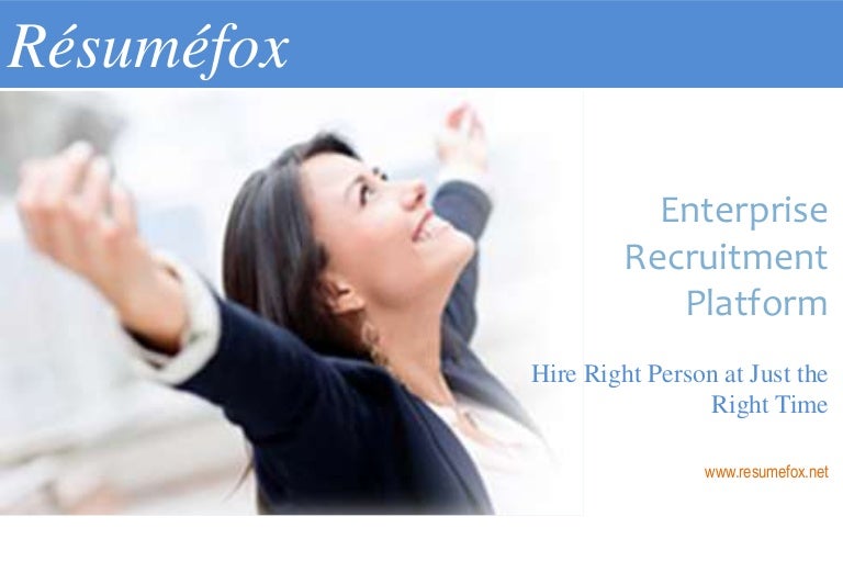 Resumefox: Enterprise Recruitment Software with Resume Parser