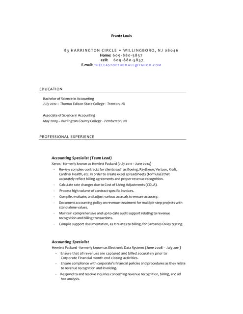 Resume Eugene Green | PDF