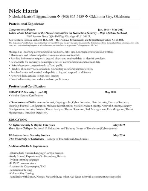 Harris resume | PDF