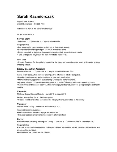 Resume | PDF