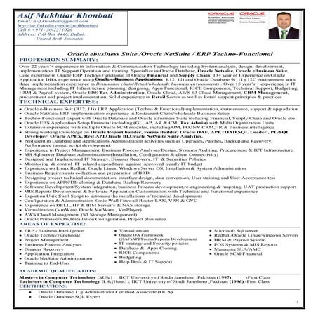 Resume IT-oracle-1.pdf | Cloud Computing | Internet