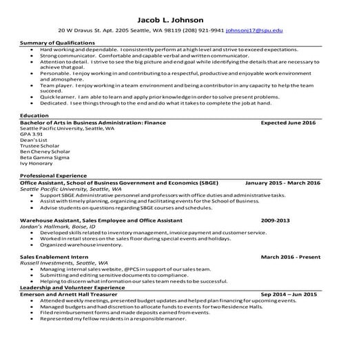 Resume Jacob Johnson | DOCX