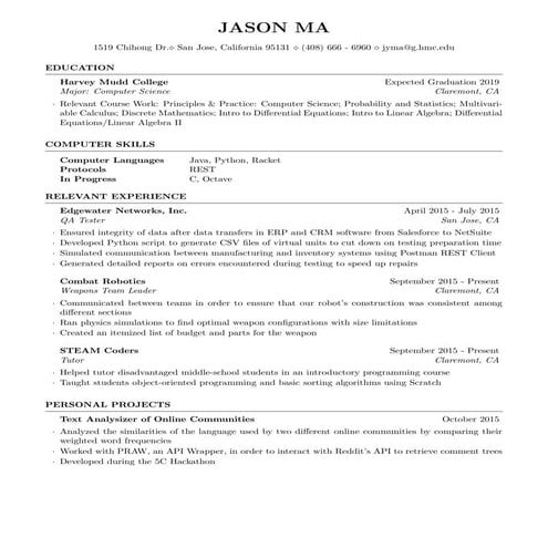 Resume jason mav2 | PDF
