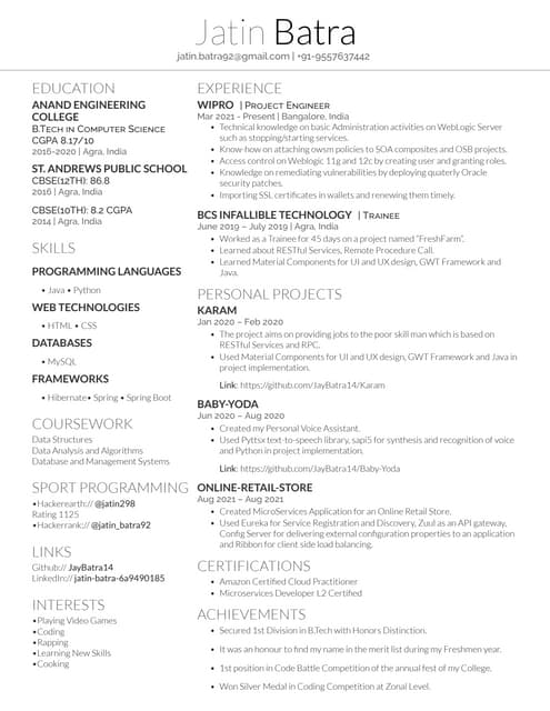 Rohit kumar's resume 2020 | PDF | Web Development | Internet