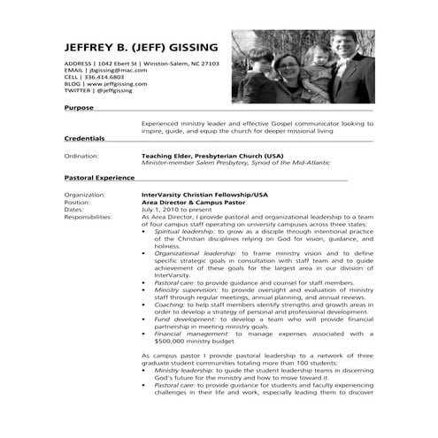 Resume - Jeffrey B. Gissing | PDF