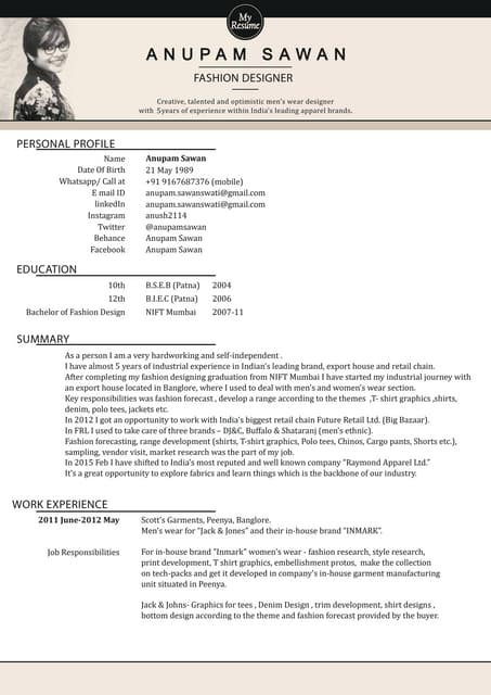 Anupam resume | PDF