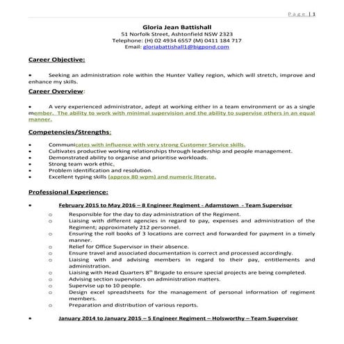 Resume june 2016 | DOC