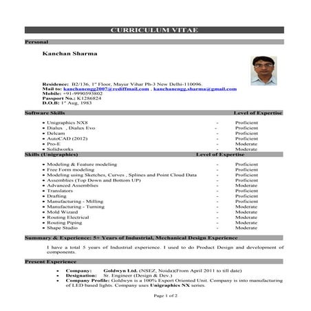 Resume kanchan sharma | DOC