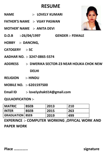 Curriculum vitae | PDF