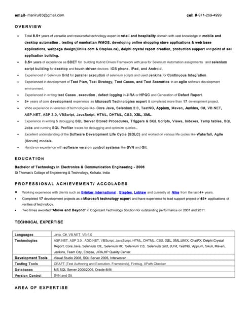 CTS - Experience letter | PDF | Web Development | Internet