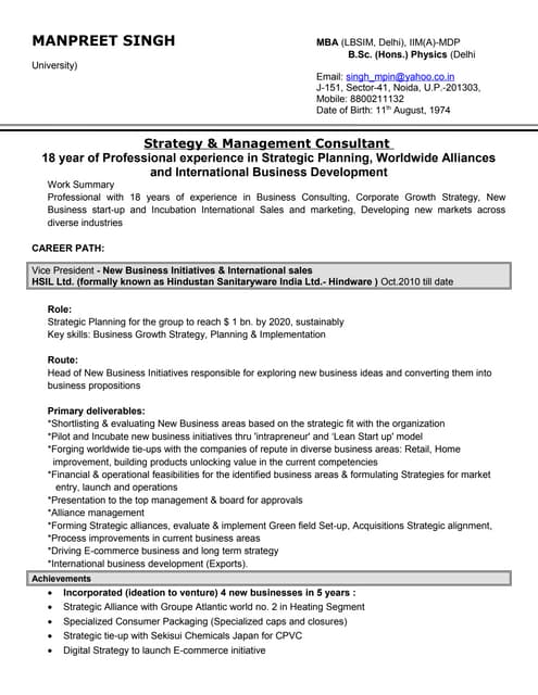 CVRomanWenzl,MMBAenglish26022016 | PDF