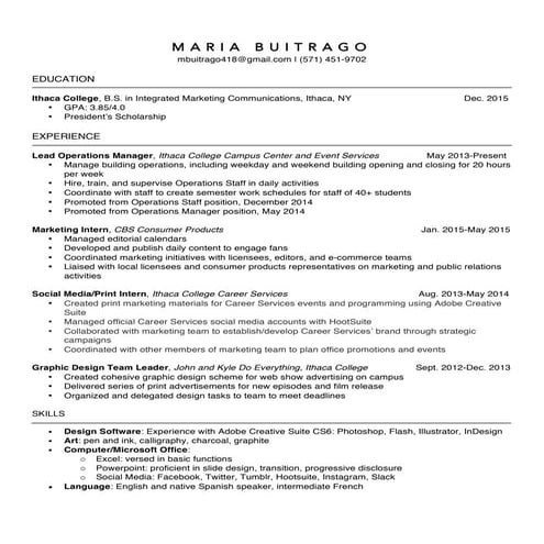 Cunningham Resume | PDF