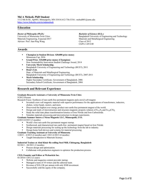 Mehedi Materials Science Phd Pdf