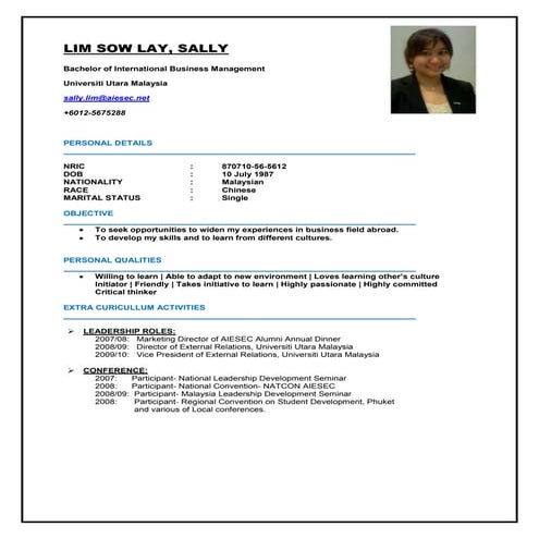 SallyLim_Resume | PDF