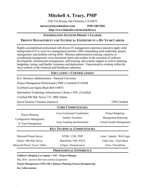 Sr. IT Program Manager | PDF