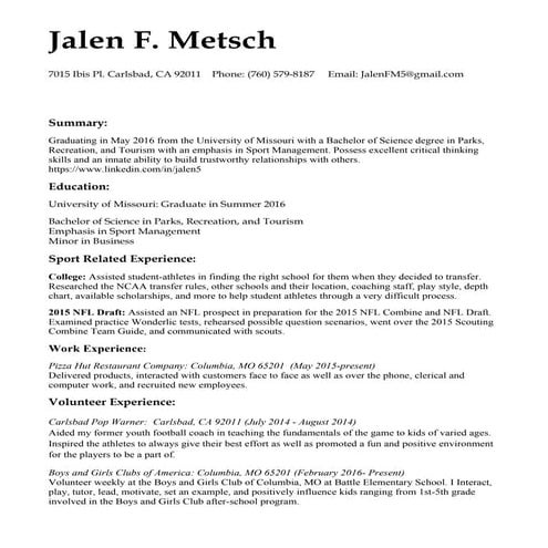 Resume | PDF