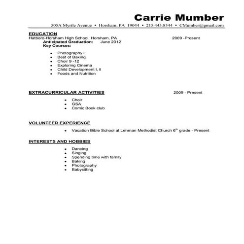 Resume sample pat smith | DOCX