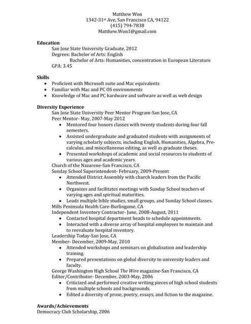 Thomas Resume | PDF