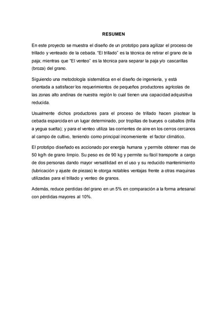 Proceso de pilado de arroz | PDF