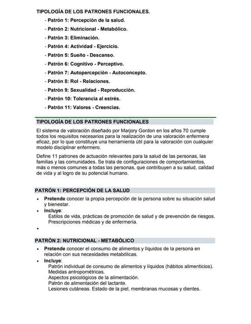 Odalys Estefania Reyes Moran-Patrones funcionales de Marjory Gordon y ...