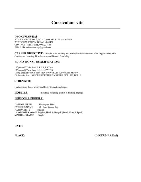 Manjula Resume | PDF