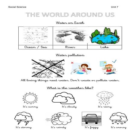 Resumen unit 7 The world around us | PDF