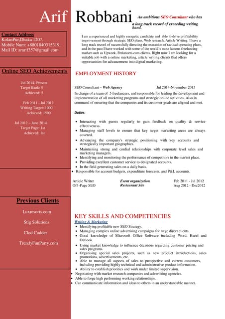 Professional Resume 2016 | DOCX