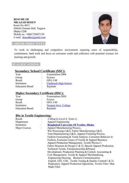 Tamil Resume Template | PDF