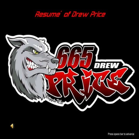 Resume Of Drew Price | PPSX | Motorcycle Sports | Auto Racing