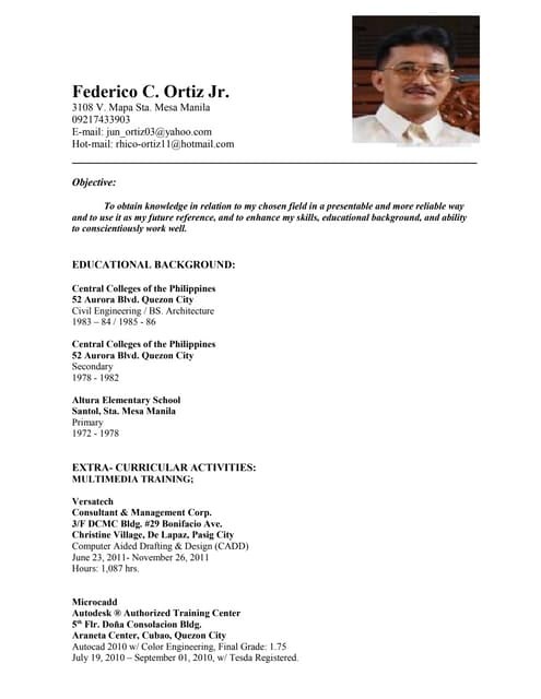 Freddie resume | DOCX