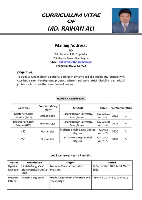 CV-Iqbal Ahmed 4-4-2016 | PDF
