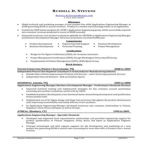 Updated Resume 2015 | DOCX