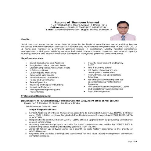 Firoz Alom CV(Officer) | DOCX